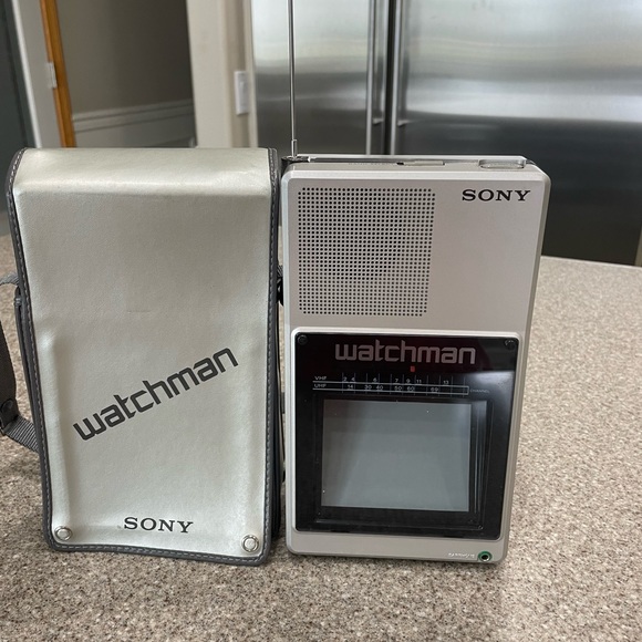 Sony | Portable Audio & Video | Vintage Sony Watchmen Tv With Carrying ...